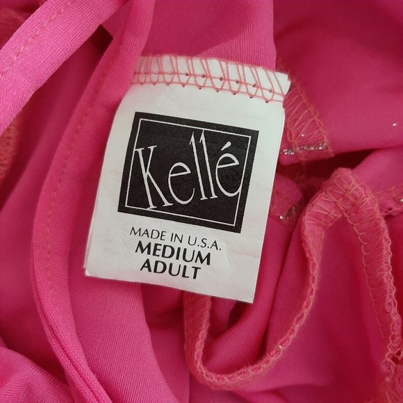 Kelle | Other | Kelle Pink Fringe Silver Adult Dance Circus Costume Boy ...